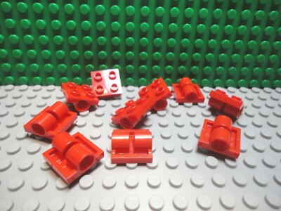 Lego 10 Red 2x2 plate with 2 pin hole car truck NEW | eBay