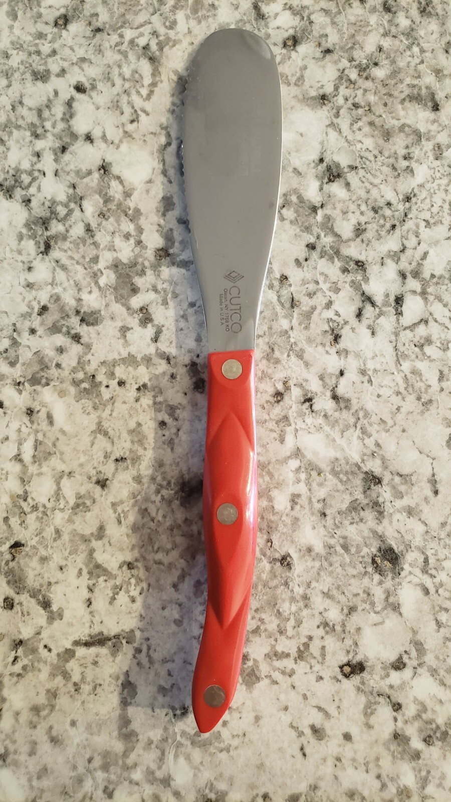 Cutco Spatula Knife Red Handle 1768 Engraved | eBay