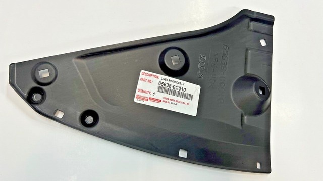TOYOTA TUNDRA WHEELHOUSE LINER 65638-0C010 GENUINE for sale online | eBay