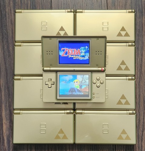 Nintendo DS Lite Legend of Zelda: Phantom Hourglass Gold Handheld ...