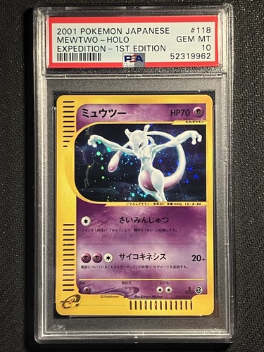 Pokemon Mewtwo Expedition Holo #118 2001 PSA 10 GM 1st Edition Japanese ...