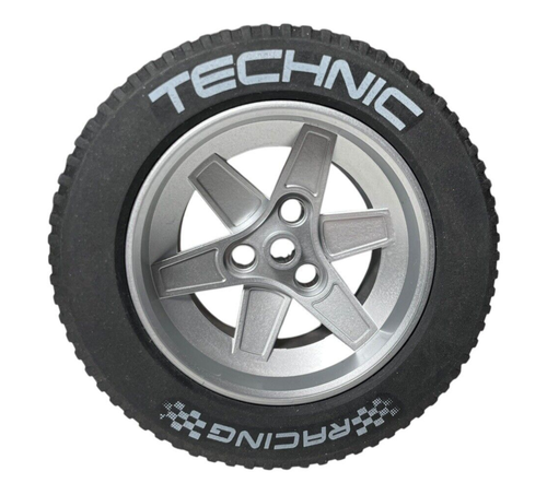 Lego Wheel 62mm d x 46mm Technic Racing Large Black Tire & Rim 22969 ...