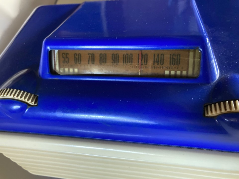SETCHELL CARLSON FROG EYES 416 RADIO RARE!! COBALT BLUE CLEAN Plaskon ...