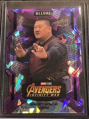2022 Upper Deck Marvel Allure #124 Benedict Wong Avengers Purple ...