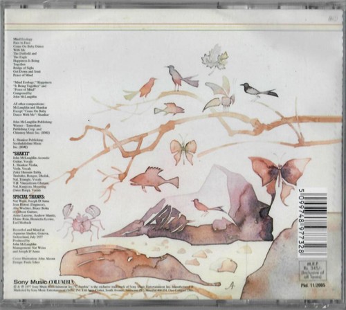 Shakti With John Mc Laughlin Natural Elements CD 4897732 - BRAND NEW ...