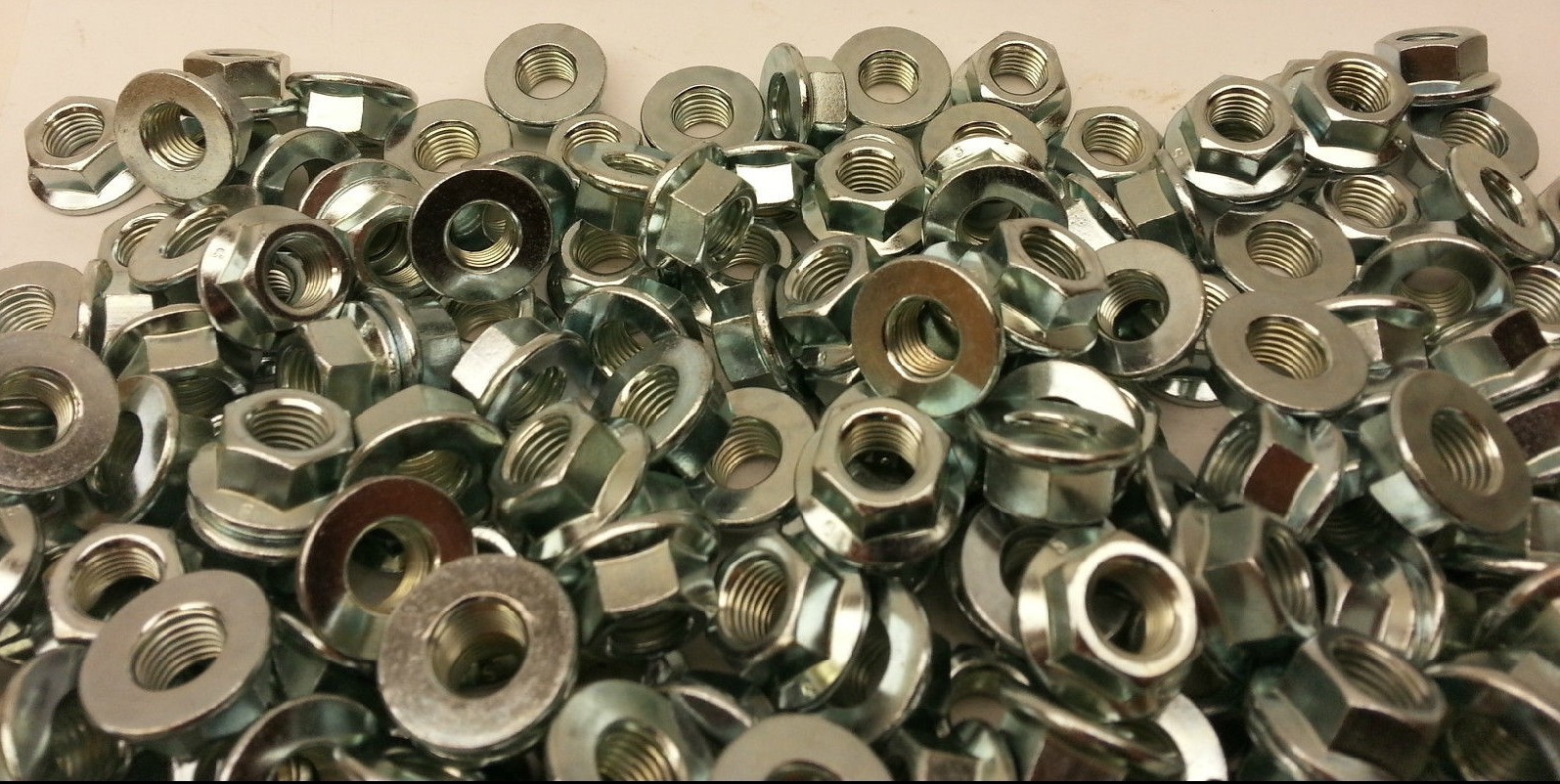 (5) M10-1.25 Thread Steel Flange Spin Nut M10x1.25 Flare Nuts 10mm x 1. ...