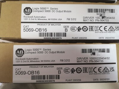 Allen Bradley AB 5069-OB16 Compact 5000 DC Output Module, Factory ...
