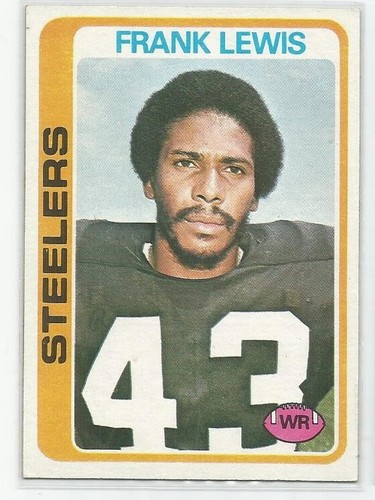1978 Topps Frank Lewis Card #431 Pittsburgh Steelers Grambling State ...