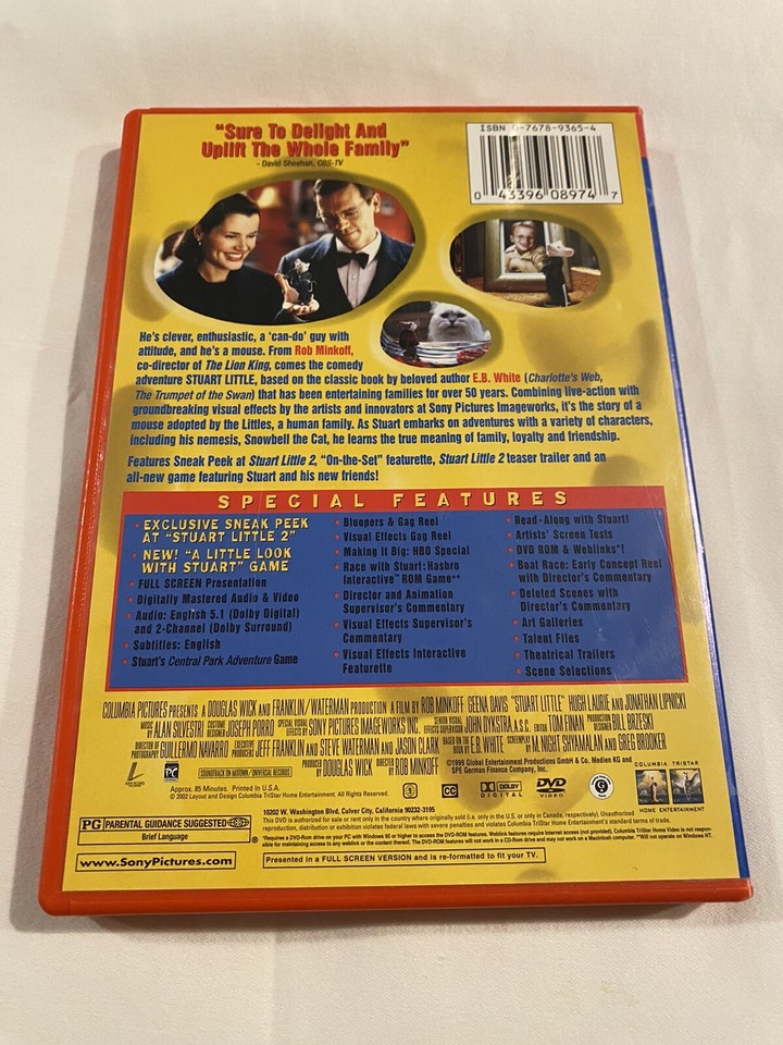 Stuart Little (DVD, 2000) 43396048935| eBay