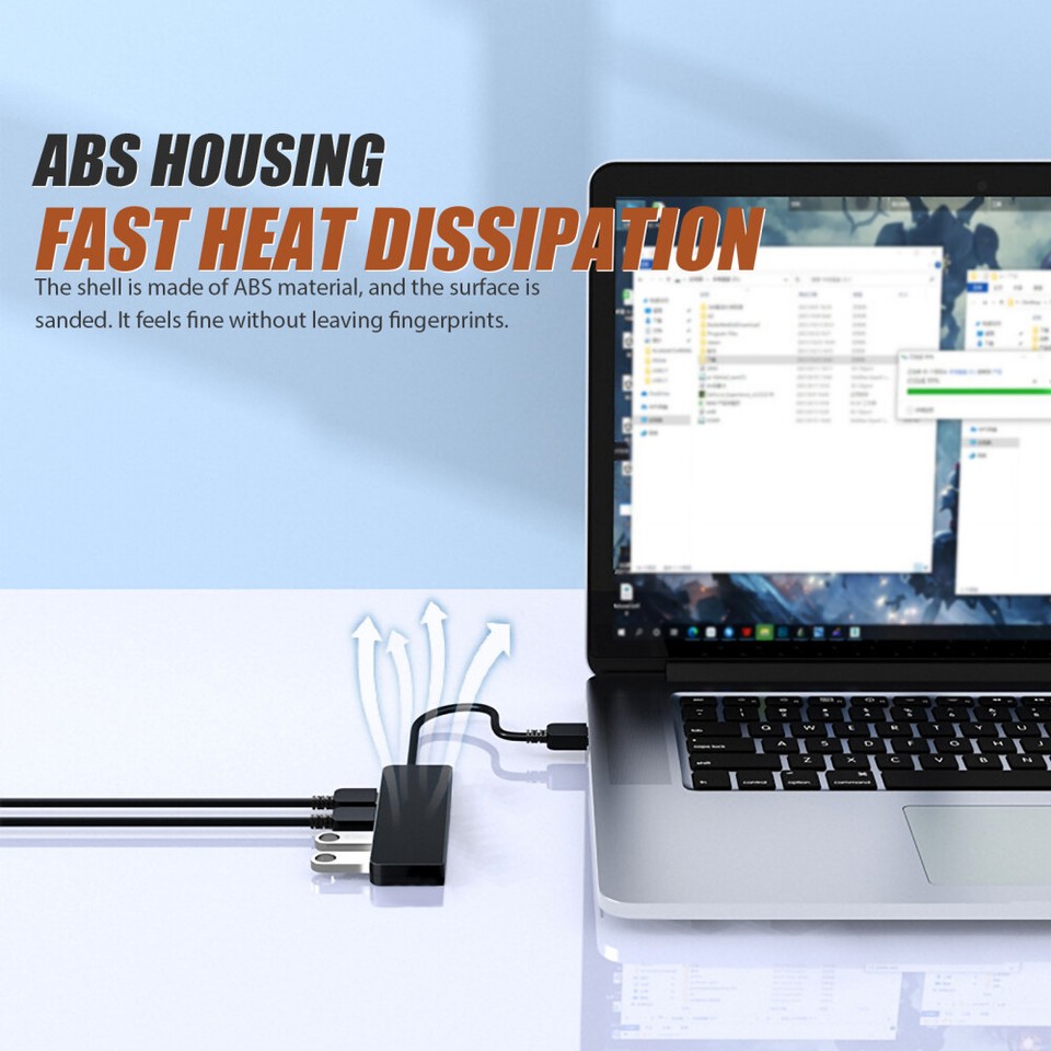 Portable USB Port Hub USB Extension 4-Port USB Hub USB Hub For Laptop ...