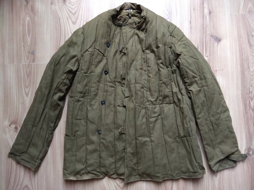 Vintage Soviet Army USSR Uniform Jacket Military FUFAIKA VATNIK ...