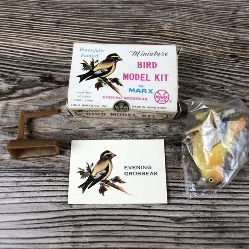 Vintage Marx Evening Grosbeak Miniature Bird Model Toy Kit | eBay