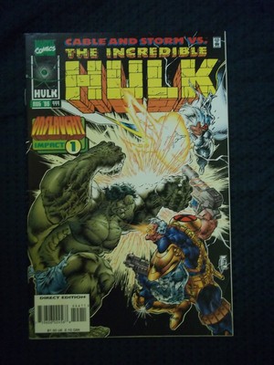 Marvel Comics 1996 #444 CABLE & STORM vs THE INCREDIBLE HULK NM -VF+ ...