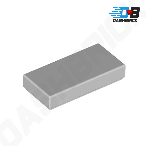 20 x Genuine LEGO® - 1x2 Tiles, Light Grey (Light Bluish Grey) - [3069b ...