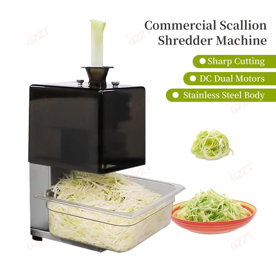 Commercial Scallion Cutter Vegetable Shredder Machine Low Noise Kitchen ...