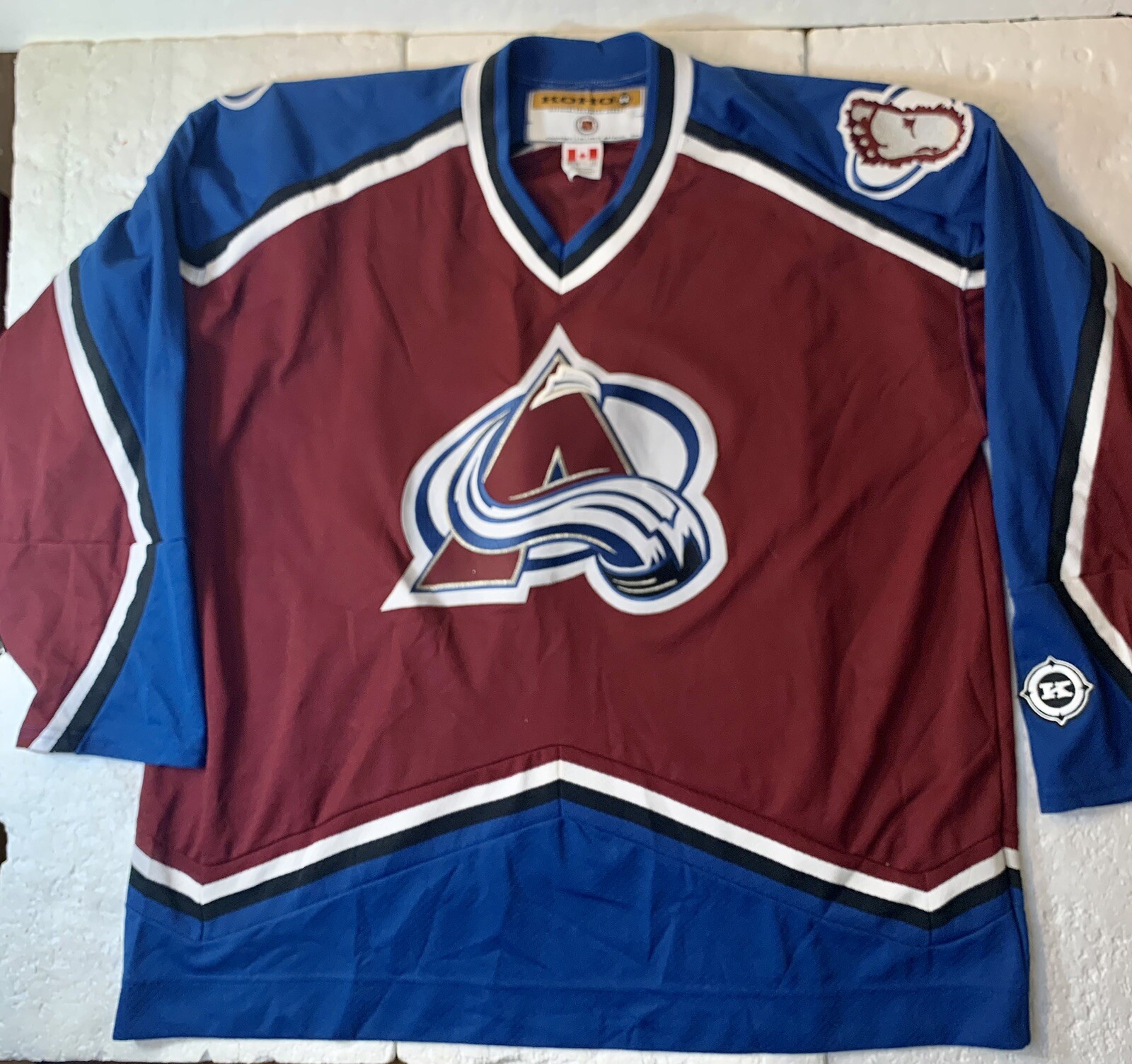 Vintage 90’s Colorado Avalanche Jersey Large Maroon Koho NHL Hockey | eBay