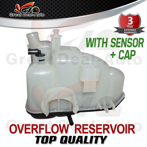 For Mercedes C-Class Coolant Reservoir Overflow Expansion Tank + Cap ...