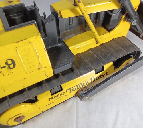 Vintage Mighty Tonka Dozer T9 Steel Toy Bulldozer 17" | eBay
