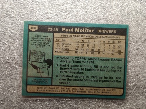 Lot Of Five 1980 Topps Baseball Error Cards | eBay