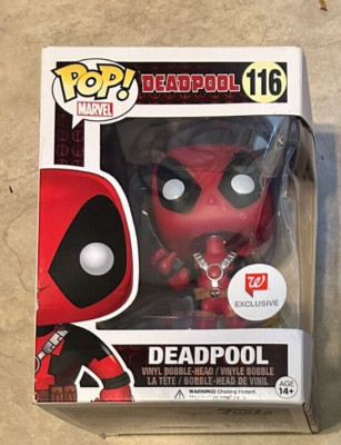 Funko Marvel Deadpool 116 Pop Figure NEW DAMAGED box Walmart Exclusive ...