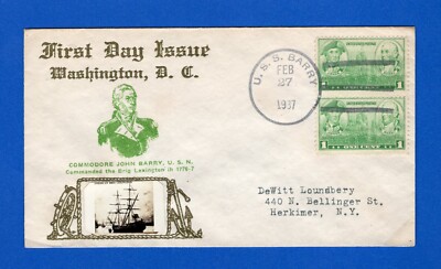 USS Barry DD-248 Washington, DC February 27, 1937 - Crosby Cachet | eBay
