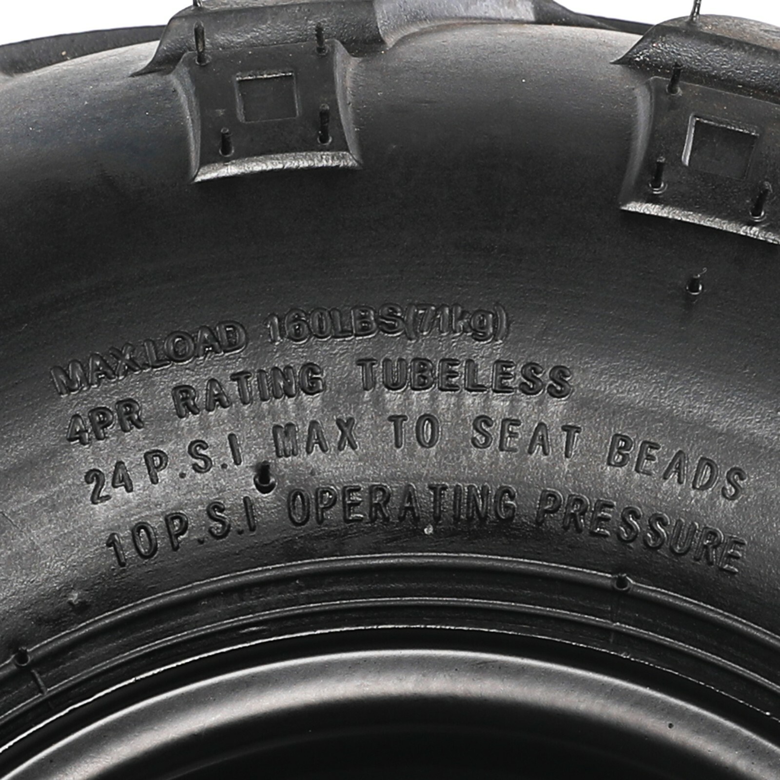 2pc 145/70-6" inch Tyre Rim Wheel 3 Lugs for 145x70-6 ATV LT50 70cc ...