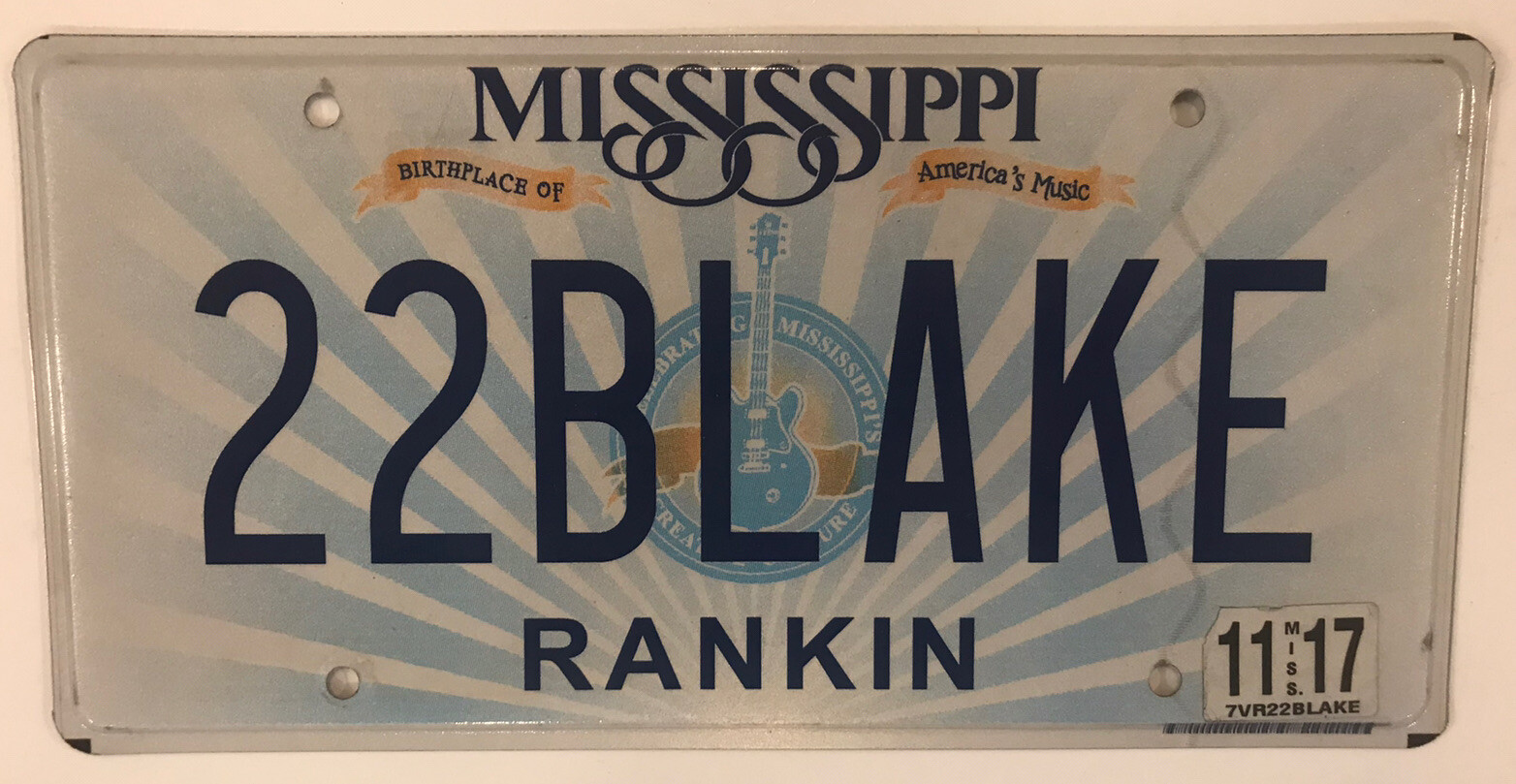 Vanity 22 BLAKE license plate 2022 Blakely Blakeman Blakeney Blakey ...