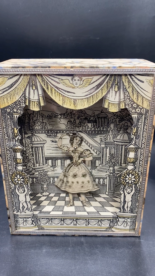 Automata Music Box Columbine Lady Dancer Petit Theatre Boutique ...