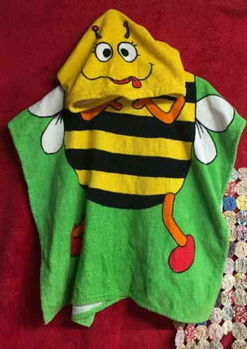 Hooded Bumble Bee Child Towel or Swimsuit Cover So Cut Toddler Cuddle ...