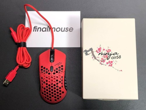 Finalmouse Air58 Ninja Cherry Blossom Wired Color Red USED | eBay