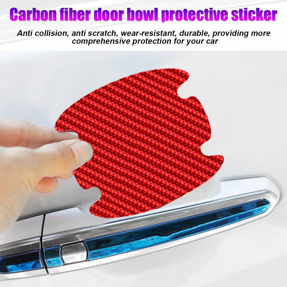 Car Door Handle Protector Film Anti Scratch Red Sticker Protection ...