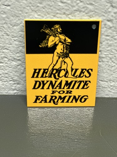 Hercules Dynamite Farming Metal Magnet Feed Seed Agriculture Tractor ...