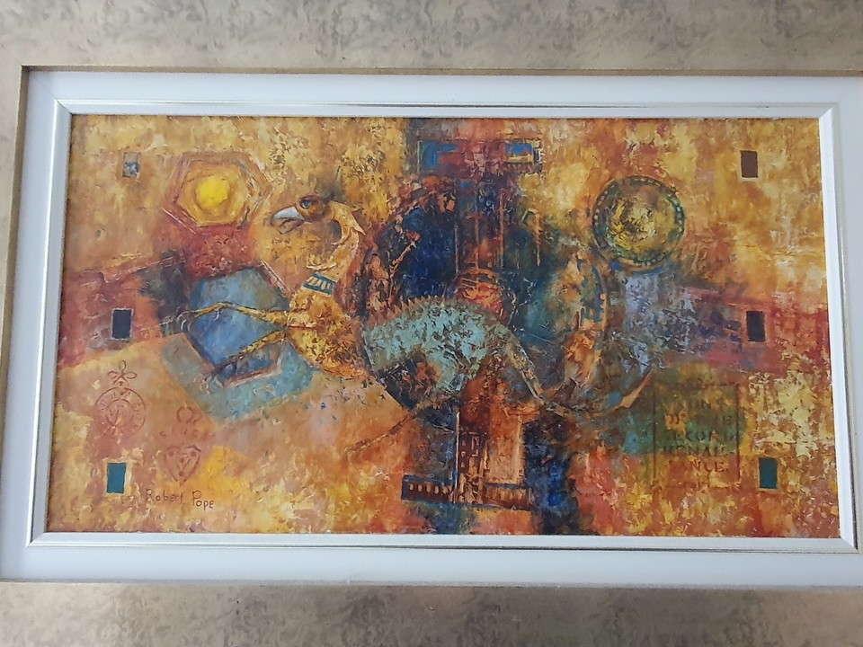 Robert Pope (Prof.) Original Painting, Acrylic on Canvas, 44cm Image ...