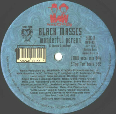 BLACK MASSES Wonderful Person 12" EP Vinyl NM MASTERS AT WORK | eBay