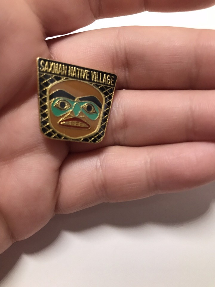 Saxman Native Village Lapel Pin - Ketchikan Alaska USA Totem Pole ...