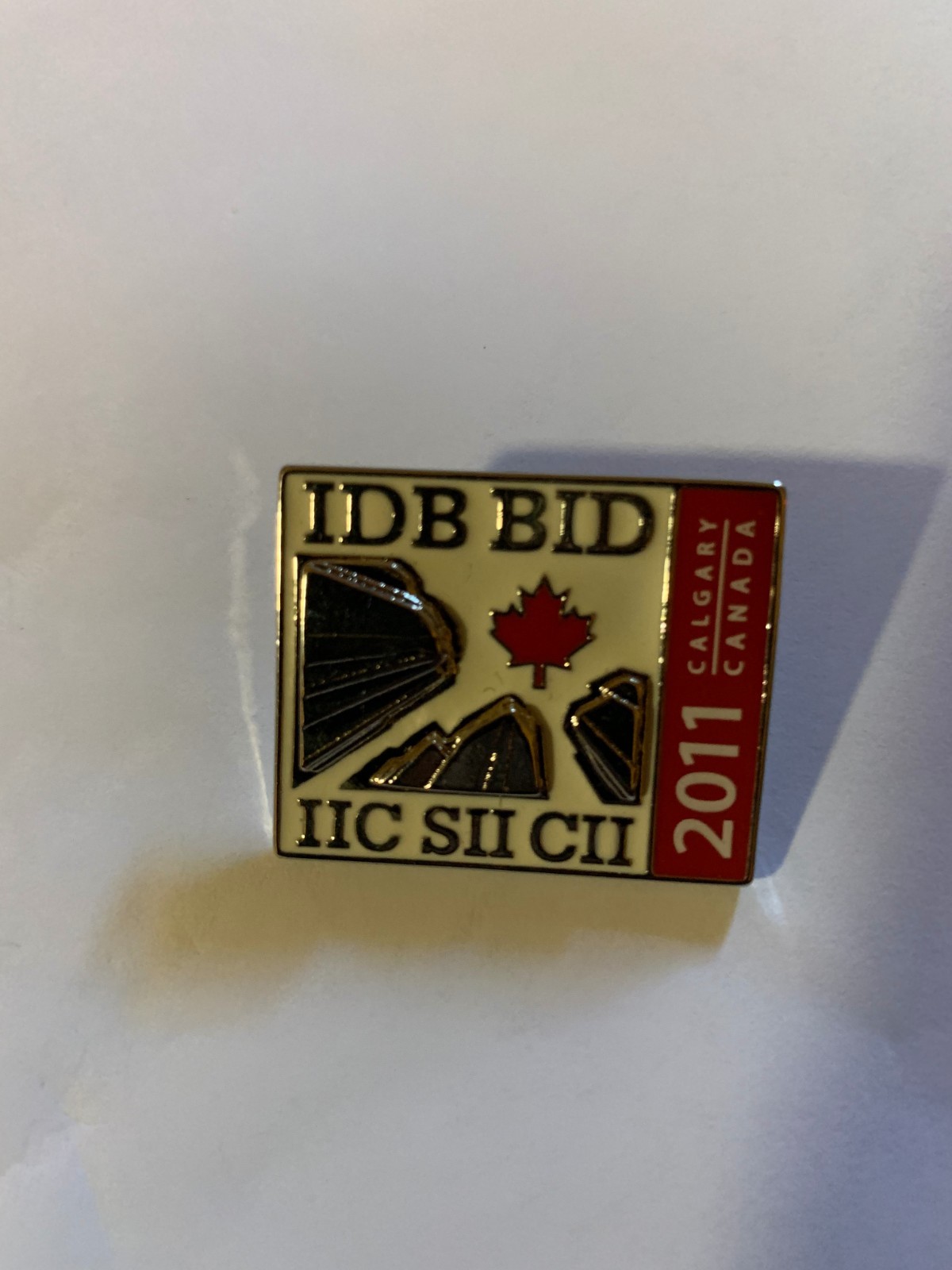 IDB BID IIC SII CII 2011 Calgari Canada in lapel pins. Coat or hat pins ...