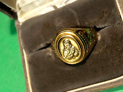 DeMolay Ring. Degree of Chevalier. Size 8.5, 10K GOLD, 7.74g Original ...