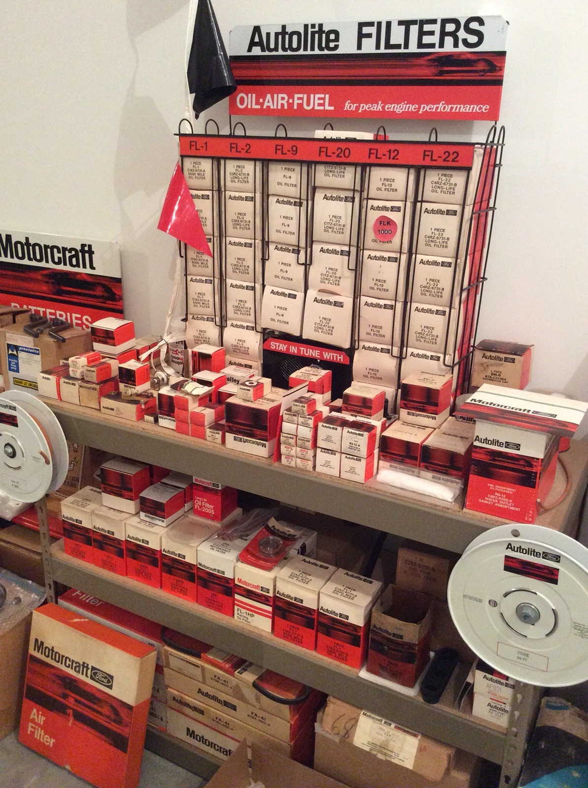 NOS Autolite-Ford DP-5 & DC-13 dual points & condenser. NIB Boss Shelby ...