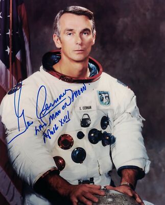 GENE CERNAN APOLLO 17 ASTRONAUT AUTOGRAPHED 8X10 PHOTOGRAPH REPRINT | eBay