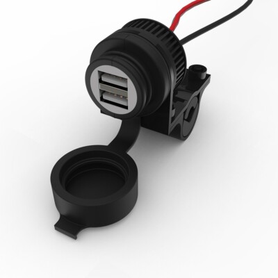 Oxford Weatherproof Dual Port USB charger (5V 2Amp) Motorbike ...