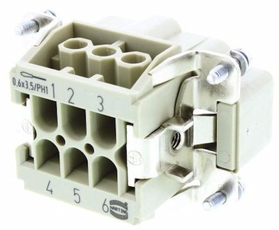 Han E Series Connector Insert, Male, 7 Way, 16A, 500 V RS114-8175 | eBay