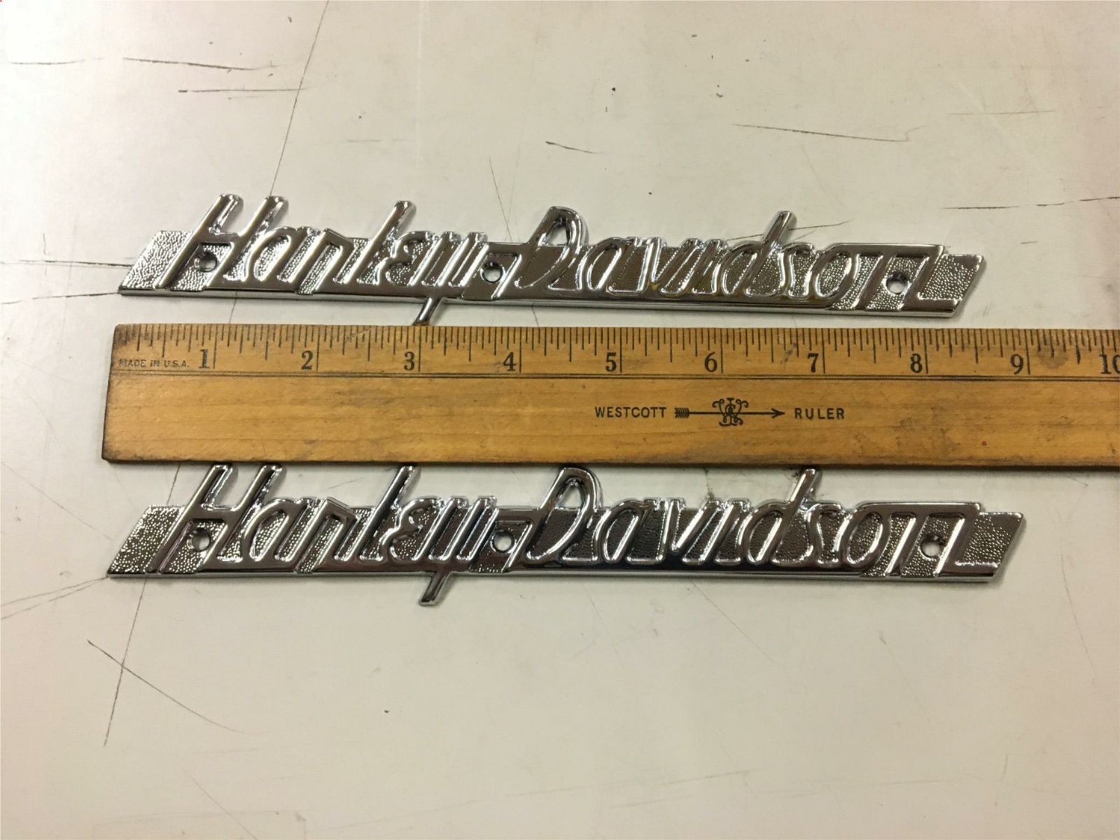 Gas Tank Emblems Badges PR New Harley Panhead 1951-1954 Script K model ...