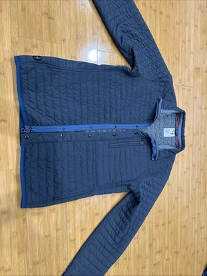 Relwen Mens Windzip Jacket S Gray Full Zip Quilted Gorpcore Hiking | eBay