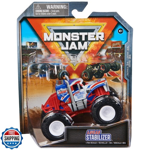 Monster Jam, Official Stabilizer Monster Truck, Die-Cast Vehicle, 1:64 ...