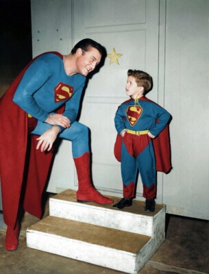I Love Lucy Superman George Reeves and Little Ricky 11.7x16.5 Photo ...