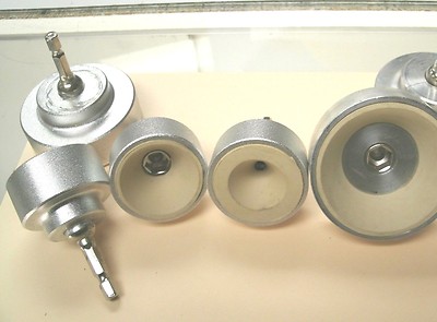 1 METAL END CHUCK & 1 qty. 20MM TO 30MM RUBBER INSERT FOR BOTTLE CAPPER ...