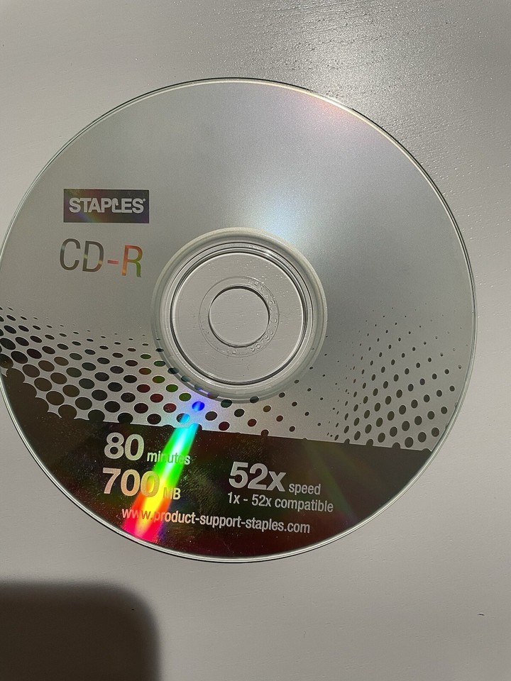 Staples CD-R Recordable Discs - 5 Pack | eBay