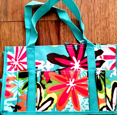 NEW! Thirty One 31 Keep-It-Caddy in Daisy Craze Turquoise Floral | eBay