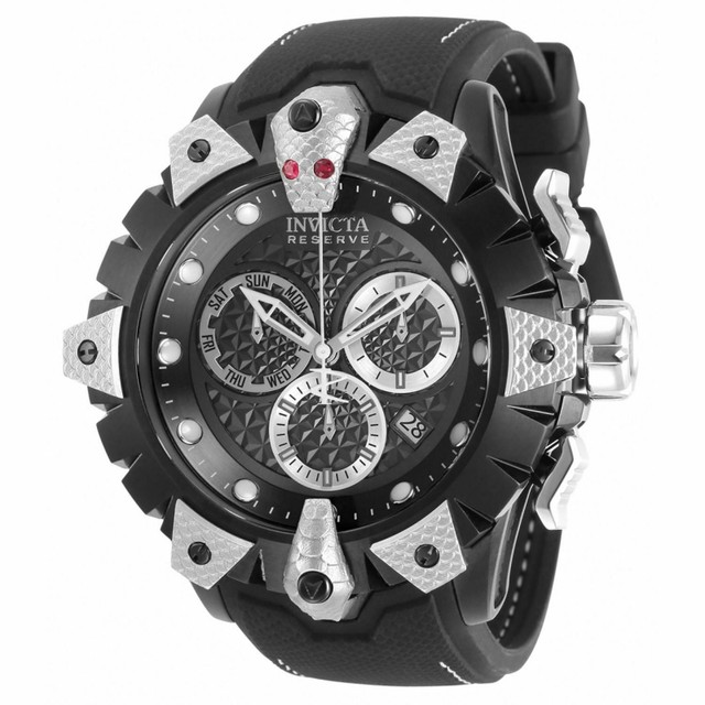Invicta Reserve Men's 52mm Venom Viper Swiss Quartz Chronograph Strap ...