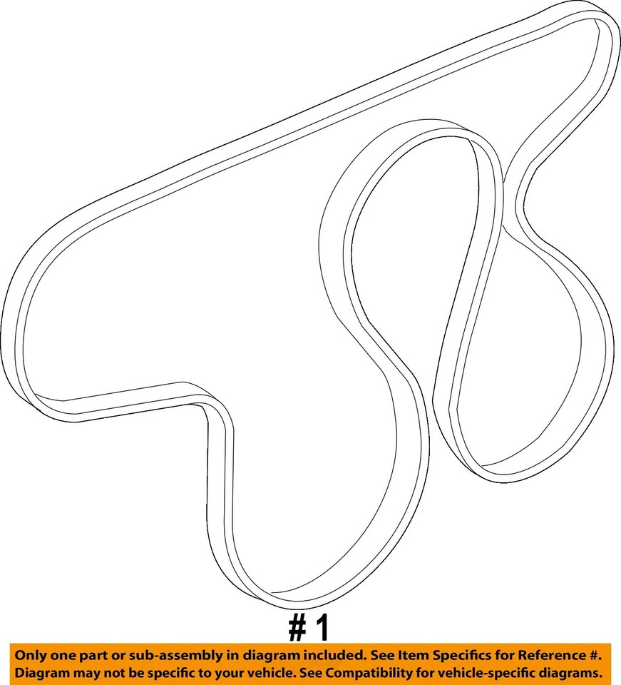 GM OEM 06-12 Canyon Cooling Belts Pulleys-Serpentine Belt 12611636 | eBay